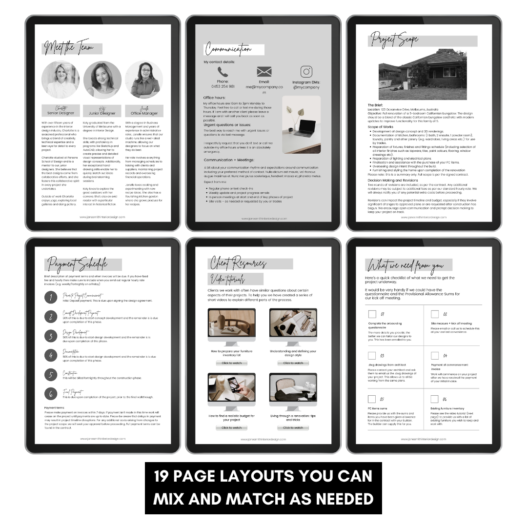 What to include in a client handover folder – The Little Design Corner