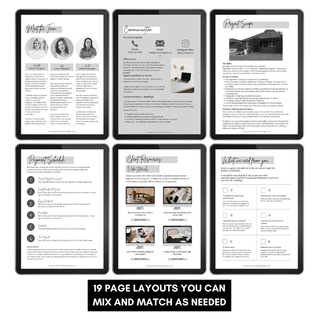 What to include in a client handover folder – The Little Design Corner