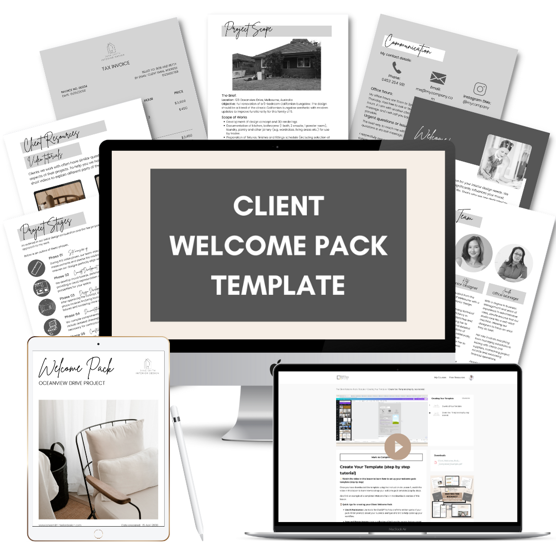 What to include in a client handover folder – The Little Design Corner