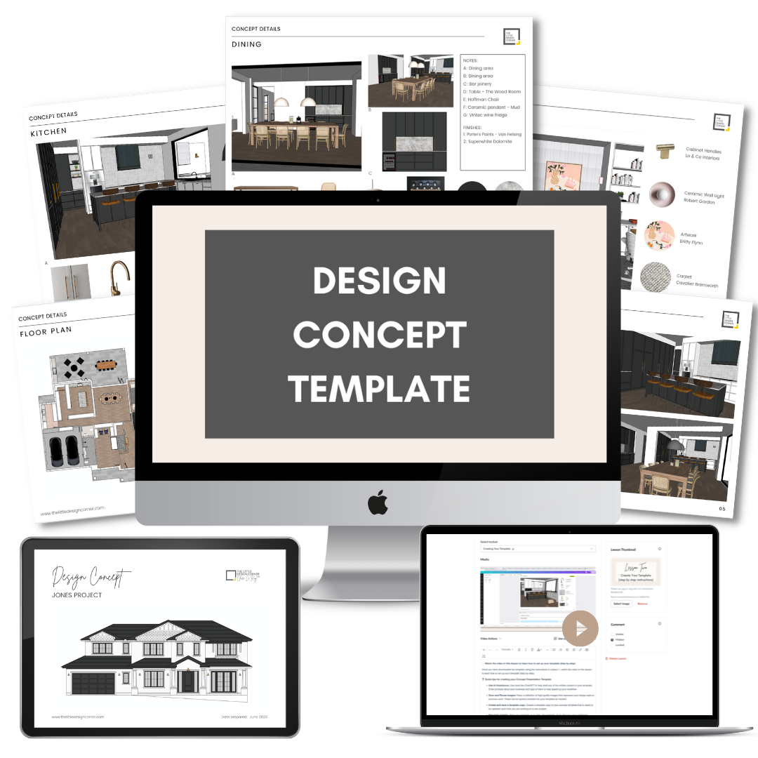 Design Concept Presentation Template – The Little Design Corner