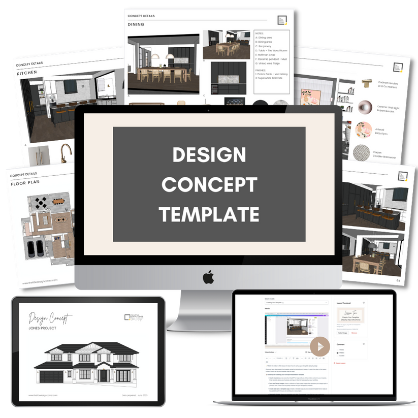 Design Concept Presentation Template – The Little Design Corner