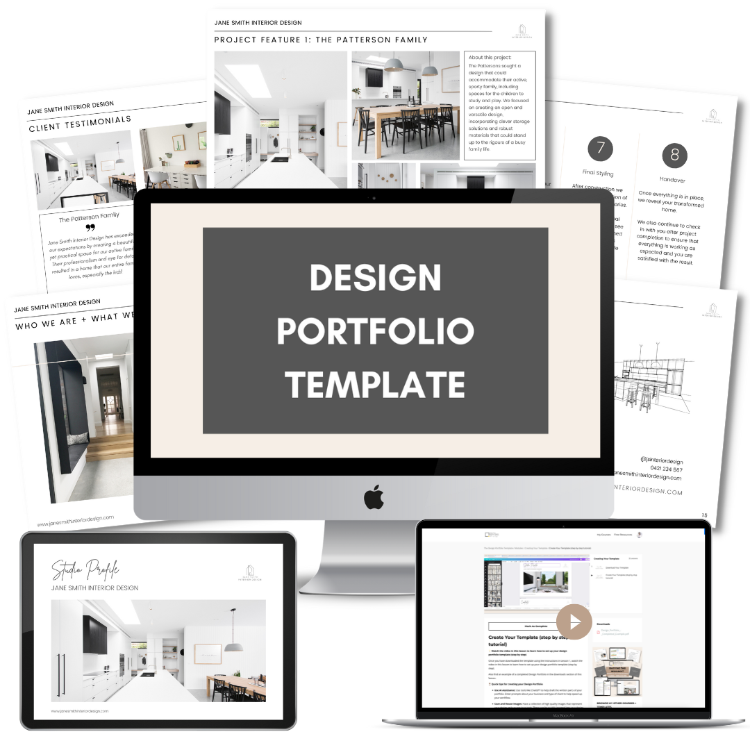 Studio Profile (Design Portfolio) Template – The Little Design Corner