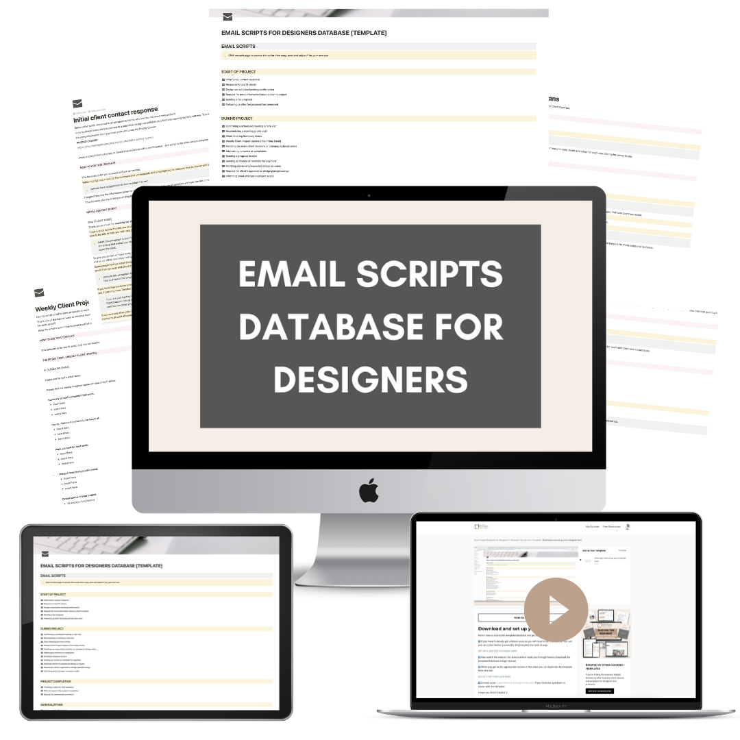 Email Scripts Database for Designers – The Little Design Corner