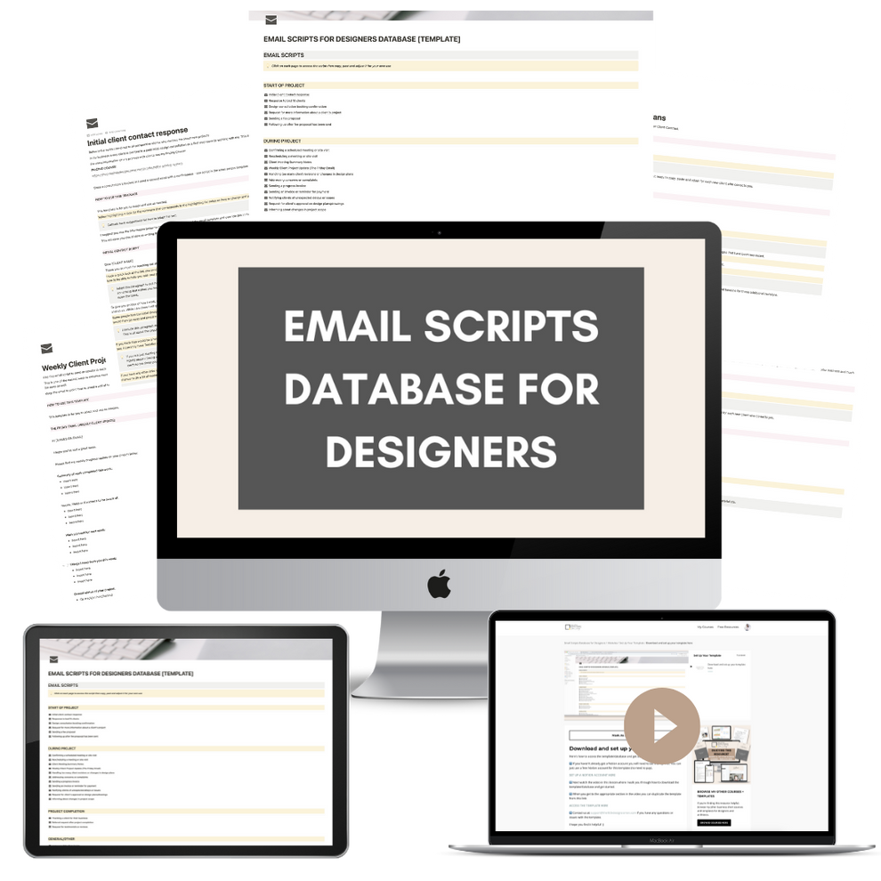 Email Scripts Database for Designers – The Little Design Corner