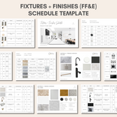 Fixtures and Finishes (FF&E) Schedule Template – The Little Design Corner