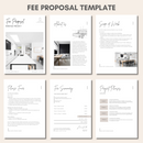 Fee Proposal Template – The Little Design Corner