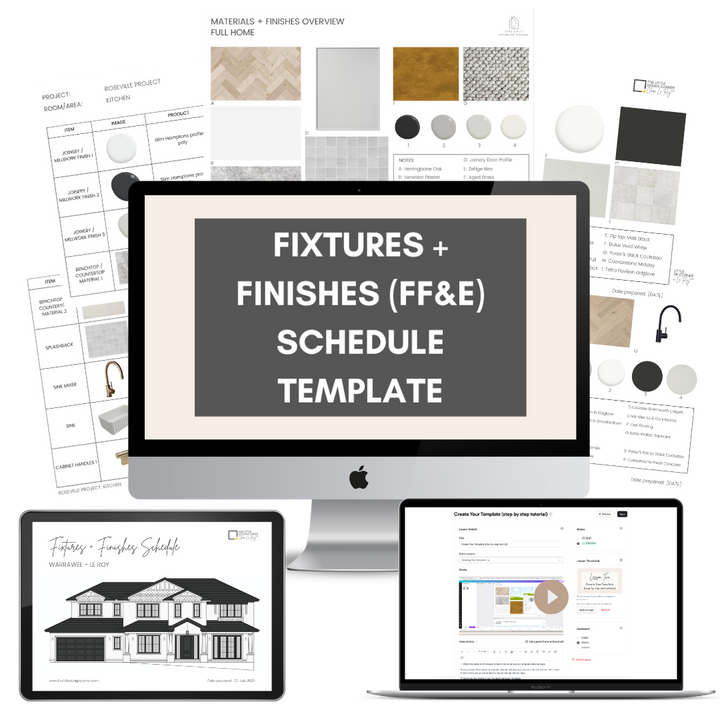 Interior Decoration (Furniture Schedule) Template – The Little Design ...