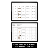 Interior Decoration (Furniture Schedule) Template – The Little Design ...