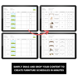 Interior Decoration (Furniture Schedule) Template – The Little Design ...