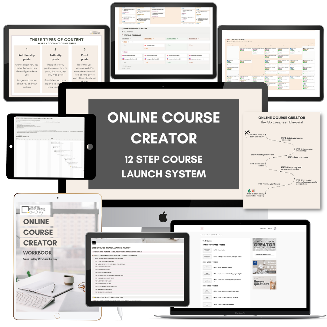 Online Course Creator – The Little Design Corner