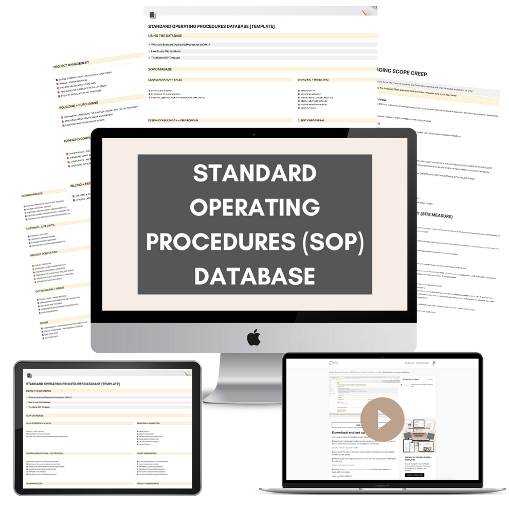 Systems + Procedures (SOP) Database – The Little Design Corner