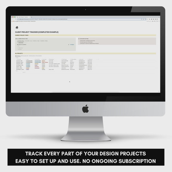 The Client Project Tracker – The Little Design Corner
