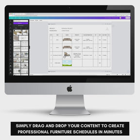 Interior Decoration (Furniture Schedule) Template – The Little Design ...